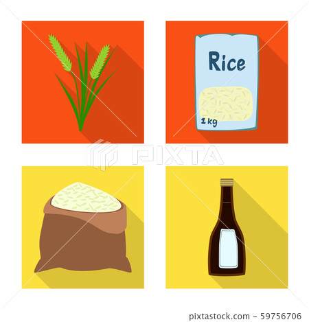 Isolated object of raw and agricultural icon.... - Stock Illustration ...