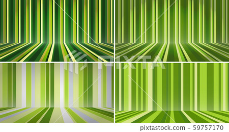 Stripe room set. Abstract green color stripe - Stock Illustration ...