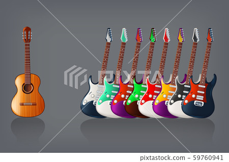 guitar picture - Stock Illustration [59760941] - PIXTA