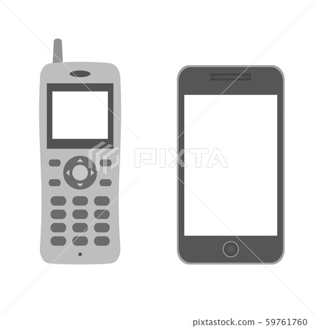 PHS and smartphone - Stock Illustration [59761760] - PIXTA