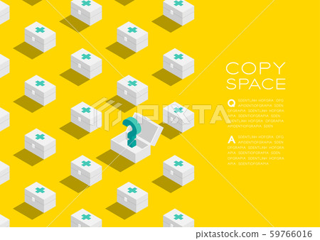 First aid kit box with question mark 3D... - Stock Illustration ...