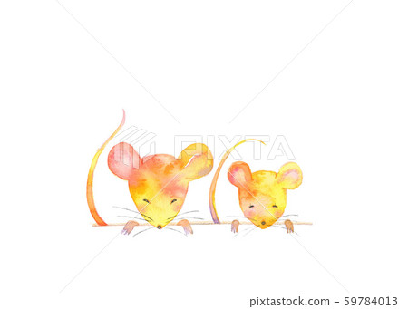 Two cute mice - Stock Illustration [59784013] - PIXTA