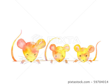 Three cute mice - Stock Illustration [59784014] - PIXTA