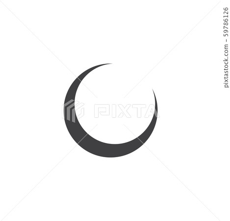 Moon night graphic design template vector isolated - Stock Illustration ...