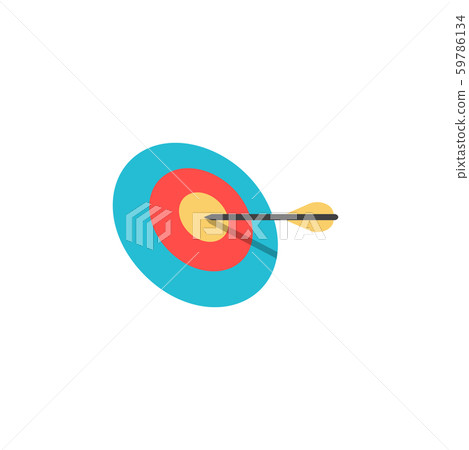 Target graphic design template vector isolated - Stock Illustration ...