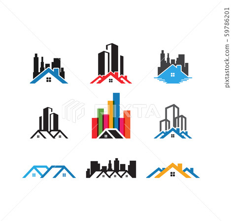 Real estate graphic design template vector - Stock Illustration ...