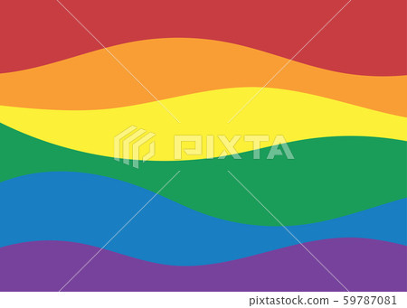 LGBT Rainbow color flag Pride of Gay,Lesbian - Stock Illustration ...