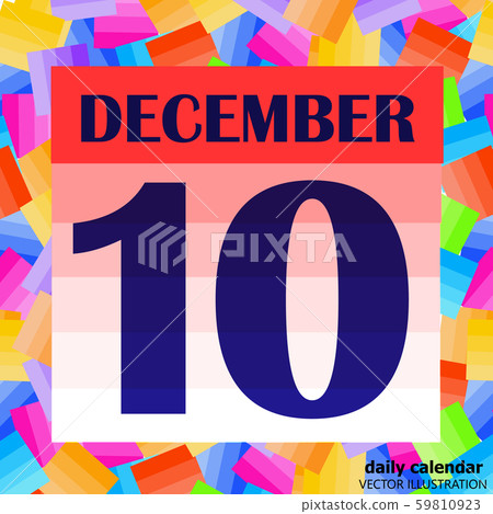 December 10 icon. For planning important day.... - Stock Illustration ...