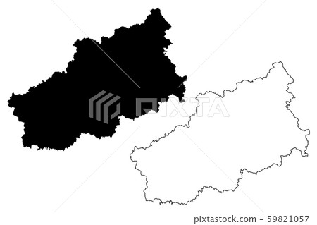 Tver Oblast map vector.... - Stock Illustration [59821057] - PIXTA