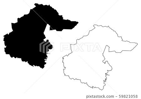 Tyumen Oblast map vector.... - Stock Illustration [59821058] - PIXTA