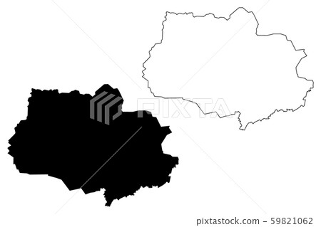 Tomsk Oblast map vector.... - Stock Illustration [59821062] - PIXTA