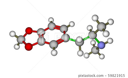 Molecular structure of MDMA (ecstasy) - Stock Illustration [59821915 ...