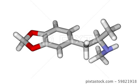 Molecular structure of MDMA (ecstasy) - Stock Illustration [59821918 ...