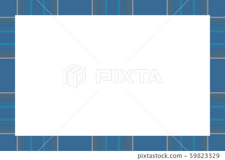 Vintage frame vector. Scottish border pattern - Stock Illustration ...