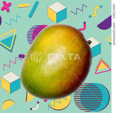 Mango vintage geometric patterns - Stock Illustration [59823464] - PIXTA