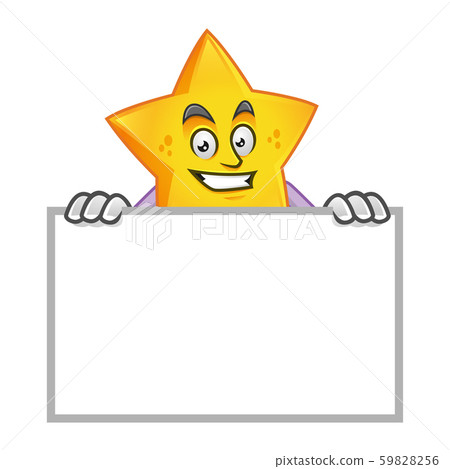 Vector Star character design or Star mascot, blank - Stock Illustration ...