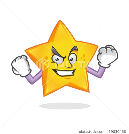 Vector Star character design or Star mascot, - Stock Illustration ...