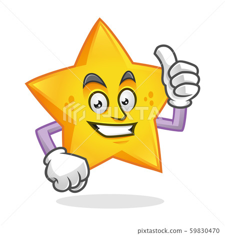 Vector Star character design or Star mascot, - Stock Illustration ...