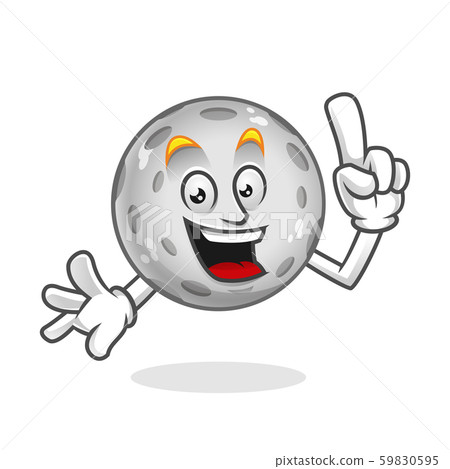 Vector Moon character design or Moon mascot, - Stock Illustration ...