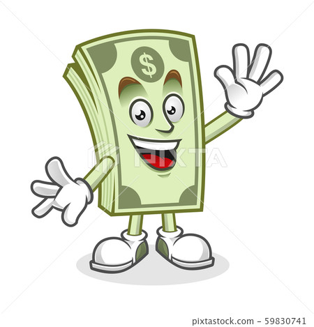 Vector money character design or money mascot, - Stock Illustration ...