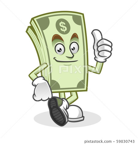 Vector money character design or money mascot, - Stock Illustration ...