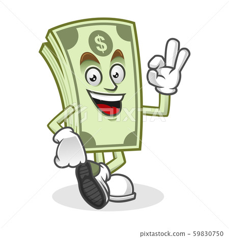 Vector money character design or money mascot, - Stock Illustration ...