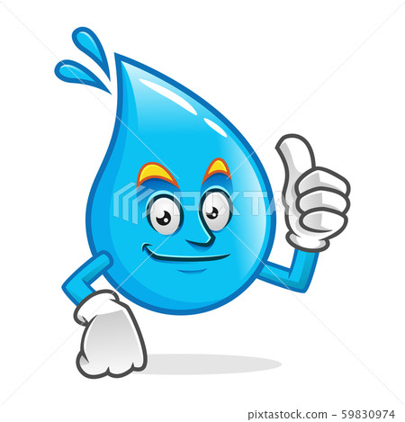 Vector water character design or water mascot, - Stock Illustration ...