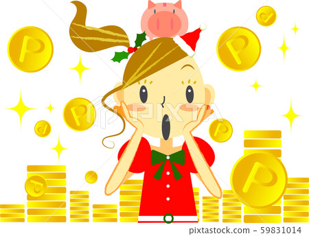 Point increase banner Christmas Girls - Stock Illustration [59831014 ...