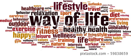 Way of life word cloud - Stock Illustration [59838659] - PIXTA