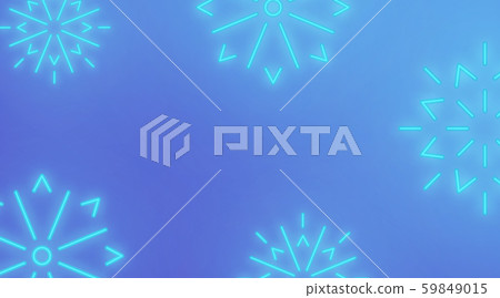 Snowflake neon background. Winter modern design... - Stock Illustration ...
