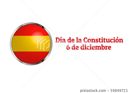 Concept of Constitution Day in Spain or Dia de... - Stock Illustration ...