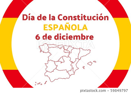 Concept of Constitution Day in Spain or Dia de... - Stock Illustration ...
