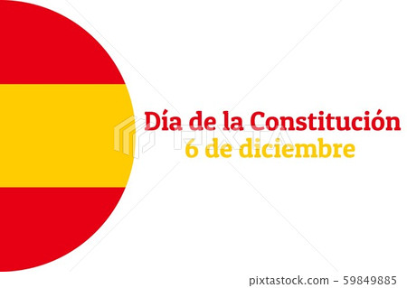 Concept of Constitution Day in Spain or Dia de... - Stock Illustration ...