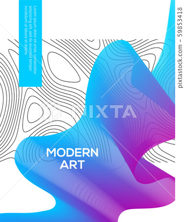 Minimalistic modern design from abstract grid... - Stock Illustration ...