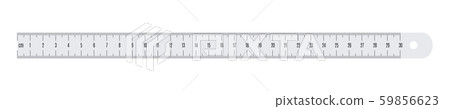 Engineer or architect paper drafting ruler with a - Stock Illustration ...