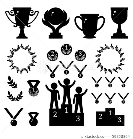 Vector collection of sport awards. Vector. - Stock Illustration ...