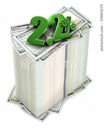 2.2 Percent 3d. - Stock Illustration [59865670] - PIXTA