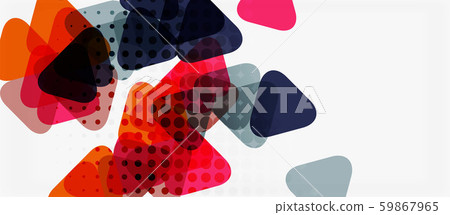Vector triangle geometric abstract composition... - Stock Illustration ...