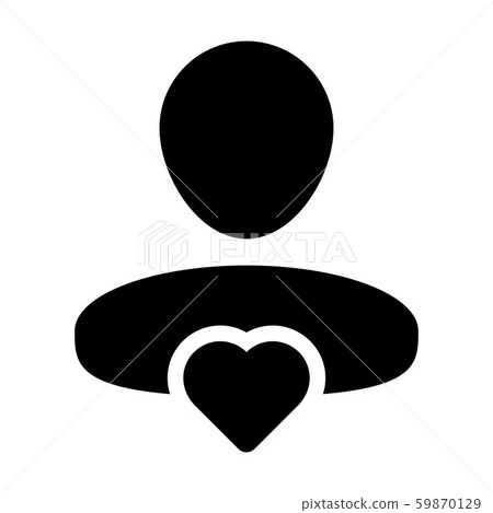 Health icon vector male user person profile avatar - Stock Illustration ...