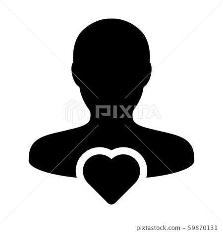 Cardio icon vector male user person profile avatar - Stock Illustration ...