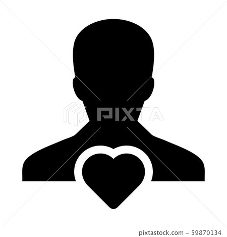 Like icon vector male user person profile avatar - Stock Illustration ...
