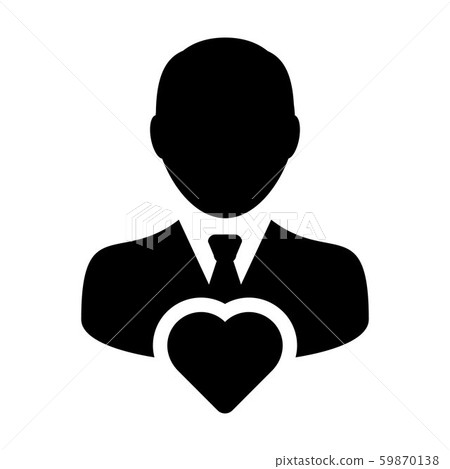 Health icon vector male user person profile avatar-插圖素材 [59870138 ...