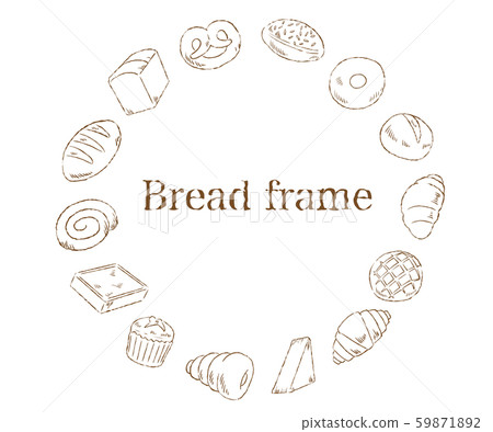 Crispy bread frame illustration image - Stock Illustration [59871892 ...