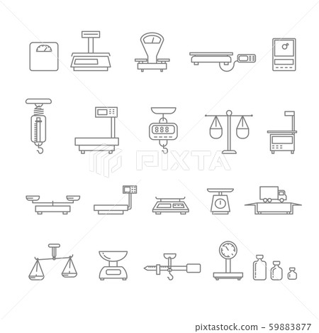 Libra or scales, balance and weight measurement... - Stock Illustration ...