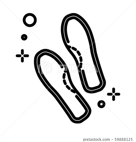 Insole isolated line icon, orthopedics and gait... - Stock Illustration ...