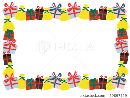 Christmas present frame - Stock Illustration [59897259] - PIXTA