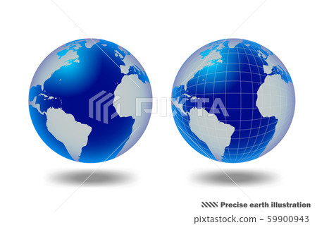 High Definition Earth Illustration Solid Sphere - Stock Illustration ...