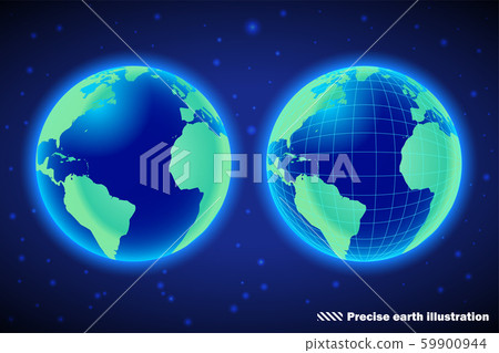 High Definition Earth Illustration Solid Sphere - Stock Illustration ...