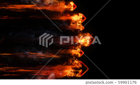 Multiple light arrows moving horizontally - Stock Illustration ...