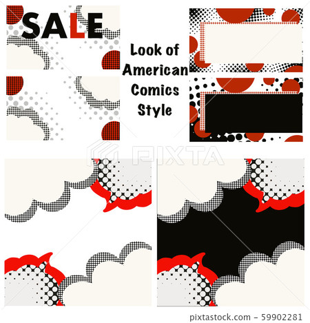 Speech bubble, american style, american frame,... - Stock Illustration ...
